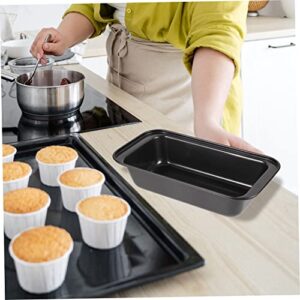 RORPOIR Bread Pan Non Stick Baking Sheet Metal Dies Baking Toast Mold Kitchen Loaf Pan Handle Design Bread Mold Carbon Steel Metal Toast Box Black Bread Pan