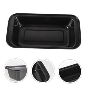 RORPOIR Bread Pan Non Stick Baking Sheet Metal Dies Baking Toast Mold Kitchen Loaf Pan Handle Design Bread Mold Carbon Steel Metal Toast Box Black Bread Pan