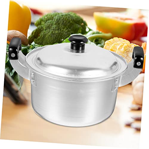 RORPOIR Vintage Aluminum Pot Stock Pot Small Pot with Lid Soup Pot with Lid Aluminum Pans with Lids Korea Noodle Pot Small Pasta Pots Ramen Cooking Pot Quick Heating Ramen Pot Stockpot 16c