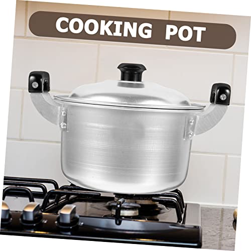 RORPOIR Vintage Aluminum Pot Stock Pot Small Pot with Lid Soup Pot with Lid Aluminum Pans with Lids Korea Noodle Pot Small Pasta Pots Ramen Cooking Pot Quick Heating Ramen Pot Stockpot 16c