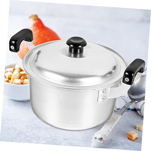 RORPOIR Vintage Aluminum Pot Stock Pot Small Pot with Lid Soup Pot with Lid Aluminum Pans with Lids Korea Noodle Pot Small Pasta Pots Ramen Cooking Pot Quick Heating Ramen Pot Stockpot 16c