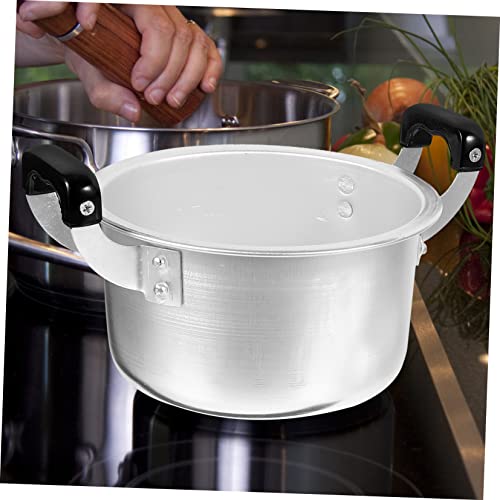 RORPOIR Vintage Aluminum Pot Stock Pot Small Pot with Lid Soup Pot with Lid Aluminum Pans with Lids Korea Noodle Pot Small Pasta Pots Ramen Cooking Pot Quick Heating Ramen Pot Stockpot 16c