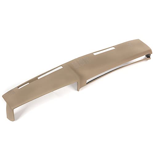 CNNELL Dashboard Cover Compatible with Chevy Full Size GMC 1981-1987/Compatible with Chevy SUV GMC 1981-1991 Dashboard Cover Beige