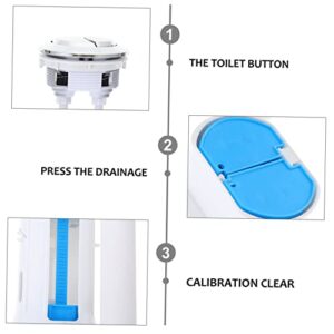 Zerodeko 3 Sets Toilet Inlet and Outlet Valve Old Fashioned Kit Plastic Repair Kit Toilet Tank Push Toilet Flush Button Toilet All in One Repair Set Toilet Inlet-valve Toilet Tank Buttons