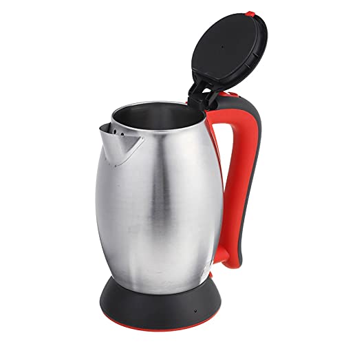 FairUo Kettles, Tea Kettles 2000W 2L Kettles for Boiling Water Stainless Steel Kitchen Coffee Maker Portable Espressohine Fast Heat Resistant Waterproof Teapot/Red/2000W 2L