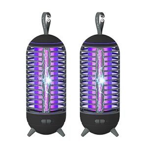 bug zapper outdoor & bug zapper indoor & portable camping bug zapper usb mosquito zapper fly trap,bug zapper electric trap ideal for fly traps (2 pack)