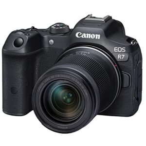 Canon EOS R7 Mirrorless Digital Camera with RF-S 18-150mm f/3.5-6.3 is STM Lens + 55-210mm f/5-7.1 is STM Lens + 420-800mm Super Telephoto Lens + 64GB Memory Cards, Professional Photo Bundle (44pc)