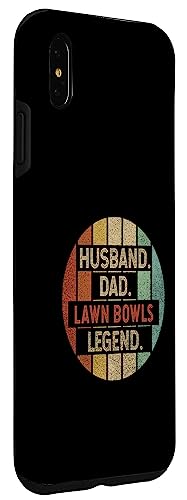 iPhone XS Max Husband Dad Lawn Bowls Legend Vintage Case