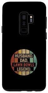 galaxy s9+ husband dad lawn bowls legend vintage case