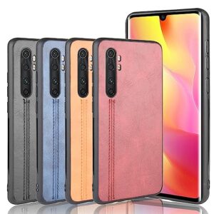 Phone Case for Xiaomi Mi Note 10 Lite, Case for Xiaomi Mi Note 10 Lite Cow-Like PU Leather Style Protector Cover, Non-Slip Shockproof Cover for Xiaomi Mi Note 10 Lite Case