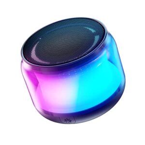 lenrue portable bluetooth speakers with colorful lights, loud sound, small bluetooth speaker with wireless stereo pairing, mini gifts for kids, teen, girls, boys, women