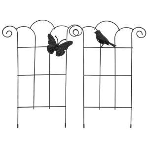 garden plant trellis 2pcs trellis for potted plants iron mini garden trellis for climbing plants plant climbing rack flower pots supports