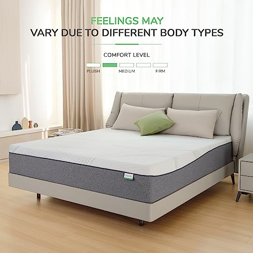 Novilla Full Size Mattress, 12 Inch Gel Memory Foam Mattress for Plush Comfort, Cool Sleep, Pressure Relief, CertiPUR-US Certified, Mattress-in-a-Box, Embrace