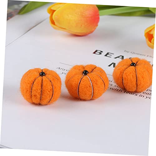 IMIKEYA 15pcs Felt Pumpkins Halloween Ornaments Christmas Decor Plant Garland Pumpkin Hanging Decor DIY Decorations Pumpkin Pom Poms Xmas Tree Decor Christmas Hangings Felt Pumpkin Pendent