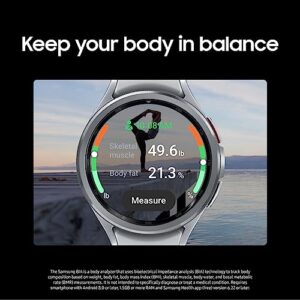 SAMSUNG Galaxy Watch 6 Classic 43mm Bluetooth Smartwatch w/ Rotating Bezel, Fitness Tracker, Personalized HR Zones, Advanced Sleep Coaching, Heart Monitor, BIA Sensor, US Version, Black