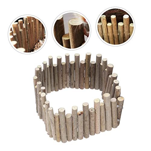 BUGUUYO Pet Wooden Fence Chinchilla Toys Pet Toys Wooden Playpen Wooden Hamster Fence Hamster Door Fence Hamster Suspension Bridge Toy Pet Cage Fence Toy Easy Installation Fence Toy Simple