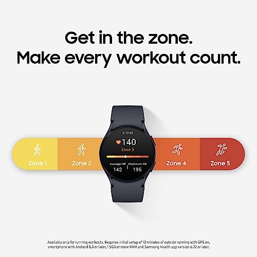 SAMSUNG Galaxy Watch 6 44mm Bluetooth Smartwatch w/ Fitness Tracker, Personalized HR Zones, Advanced Sleep Coaching, Heart Monitor, BIA Sensor, Biggest Screen, US Version, Graphite