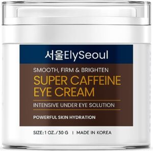 super caffeine eye cream, dark circles under eye treatment, eye bags treatment for women, men eye cream, eye cream for dark circles and puffiness, under eye cream, korean eye cream, multi peptides