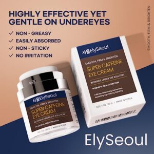 Super Caffeine Eye Cream, Dark Circles Under Eye Treatment, Eye Bags Treatment For Women, Men Eye Cream, Eye Cream For Dark Circles And Puffiness, Under Eye Cream, Korean Eye Cream, Multi Peptides