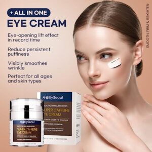 Super Caffeine Eye Cream, Dark Circles Under Eye Treatment, Eye Bags Treatment For Women, Men Eye Cream, Eye Cream For Dark Circles And Puffiness, Under Eye Cream, Korean Eye Cream, Multi Peptides