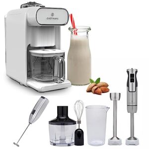 chefwave milkmade non-dairy milk maker with intermix hand blender & milk frother (3 items)