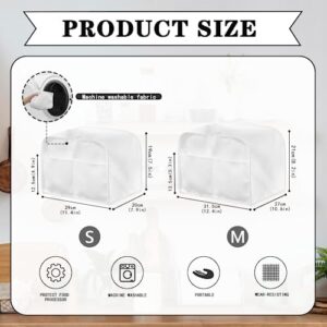 Gomyblomy Axolotl Kitchen Aid Toaster Cover with Handle & Pocket, Lightweight Oven Protection Cover, Small Appliance Dust Cover for 4 Slice Toaster