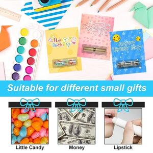 qoupln 100 Pieces Plastic Dome Money Card Holder Clear Lip Balm Pouches with Adhesive Plastic Chapstick Money Holder Dome Lip Balm Money Holder Pouch for Money Cash Gift Card