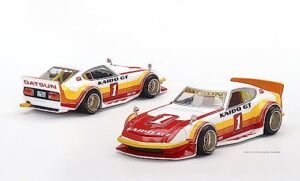 mini gt datsun kaido fairlady z kaido gt v1#1 red with white (designed by jun imai) kaido house special 1/64 diecast model car khmg029