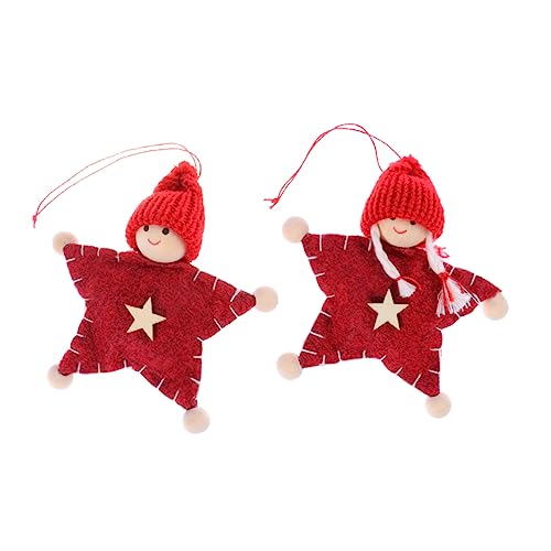 1 Pair Plush Doll Christmas Ornaments Christmas Decor Christmas Stuffed Ornament Christmas Elves Dolls Christmas Hanging Ornaments Christmas Pendants Christmas Felt Ornament