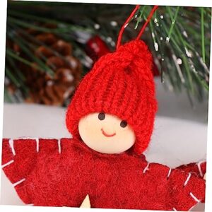 1 Pair Plush Doll Christmas Ornaments Christmas Decor Christmas Stuffed Ornament Christmas Elves Dolls Christmas Hanging Ornaments Christmas Pendants Christmas Felt Ornament