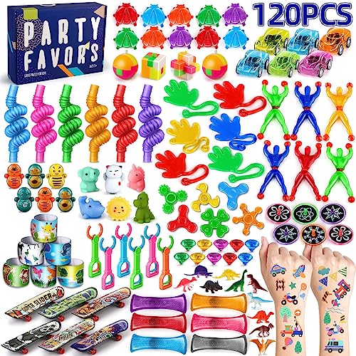 nicknack Kids Party Favors for Classroom Prizes Box Toys Assortment 120PCS Pinata Toy Fillers Fidget Toy Bulk, Carnival Prizes