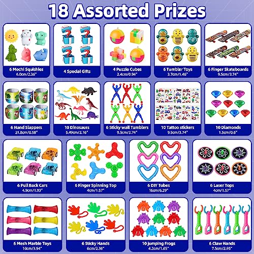 nicknack Kids Party Favors for Classroom Prizes Box Toys Assortment 120PCS Pinata Toy Fillers Fidget Toy Bulk, Carnival Prizes