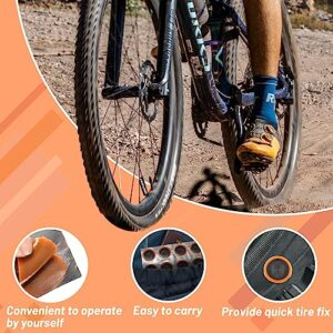 qoupln 88 Pieces Bicycle Tire Repair Patch Kit Bike Inner Tube Bike Tube Patch Kit Flat Tire Repair Kit Includes 84 Pieces Bike Tire Patches and 4 Pieces Metal Rasps for Bike Bicycle