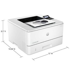 HP Laserjet Pro 4001dw Single-Function Wireless Monochrome Laser Printer - Print only - 2-line Back lit LCD Display, 42 ppm, 1200 x 1200 dpi, Auto 2-Sided Printing, 8.5 x 14, Ethernet