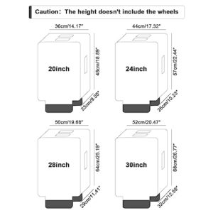 Luggage Cover for Suitcase Tsa Approved,Plastic Clear Suitcase Protector Cover for 24 inch lugggage Travel,Waterproof.