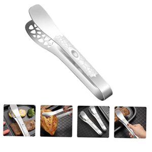 Operitacx 3pcs Stainless Steel Food Tongs Korean BBQ Tongs Candy Buffet Salad Utensils for Serving Steel Serving Tongs Non Stick Tongs Pastry Serving Tongs Stainless Steel Food Clip BBQ Clip