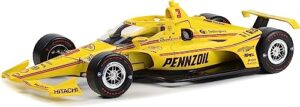 dallara indycar #3 scott mclaughlin pennzoil team penske ntt indycar series (2023) 1/18 diecast model car by greenlight 11197