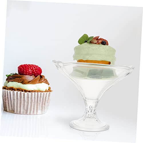 Gadpiparty Transparent Ice Cream Cup Mini Containers Mousse Serving Cups Dessert Cup Container Clear Container Pudding Bowl Clear Dessert Cup Glass Cups Set Tasters Trifle Set Transparent Cup