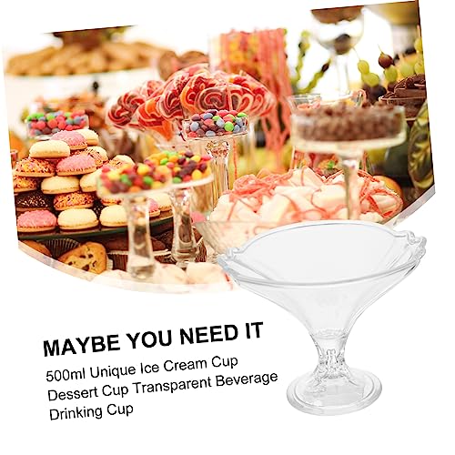 Gadpiparty Transparent Ice Cream Cup Mini Containers Mousse Serving Cups Dessert Cup Container Clear Container Pudding Bowl Clear Dessert Cup Glass Cups Set Tasters Trifle Set Transparent Cup