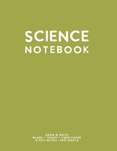 Science Notebook: Light Green Draw & Write by schoolnest