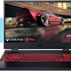 acer Nitro 5 15.6" 165Hz 2K QHD IPS Gaming Laptop (AMD Ryzen 7 6800H 8-Core 3.20GHz, 16GB DDR5, 2x512GB PCIe SSD (1TB), GeForce RTX 3070 Ti 8GB, Red Backlit KYB, WiFi 6, Win11Home) w/Dockztorm Dock