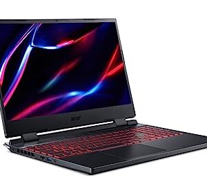 acer Nitro 5 15.6" 165Hz 2K QHD IPS Gaming Laptop (AMD Ryzen 7 6800H 8-Core 3.20GHz, 16GB DDR5, 2x512GB PCIe SSD (1TB), GeForce RTX 3070 Ti 8GB, Red Backlit KYB, WiFi 6, Win11Home) w/Dockztorm Dock