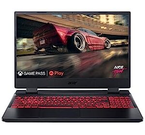 acer Nitro 5 15.6" 165Hz 2K QHD IPS Gaming Laptop (AMD Ryzen 7 6800H 8-Core 3.20GHz, 16GB DDR5, 2x512GB PCIe SSD (1TB), GeForce RTX 3070 Ti 8GB, Red Backlit KYB, WiFi 6, Win11Home) w/Dockztorm Dock