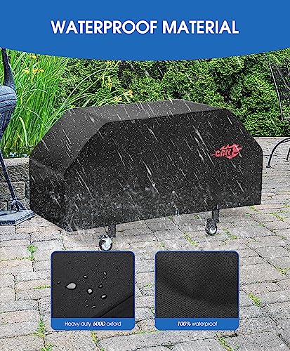 Griddle Cover for Blackstone Griddle, Epicmelody 36-inch 600D Heavy Duty Grill Cover for Outdoor Grill, Flat Top Grill Cover with Straps, Waterproof Grill Cover for Camp Chef and More 4-Burner Griddle