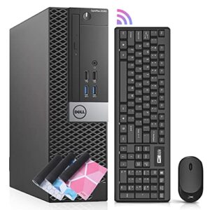 dell desktop computers optiplex 3040 pc,intel core i7-6700 3.4ghz,16gb ram new 512gb ssd, intel ac7260 built-in wifi bluetooth,hdmi, refurbished desktop computer,computadora windows 10 pro(renewed)