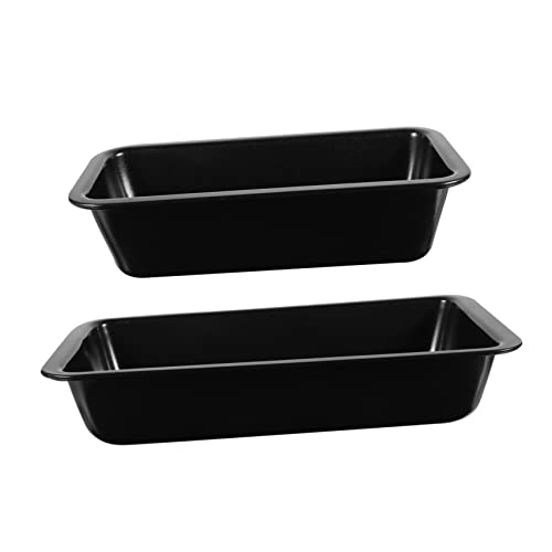 NOGRAX 2pcs Toast Box Bakeware Popsicles Molds French Bread Pan Aluminum Baking Pans Pan Bakeware Cupcake Baking Pan Loaf Bakeware Cake Pan Non-stick Bread Pan Kitchen Non-stick Bread Pan Baking Tray