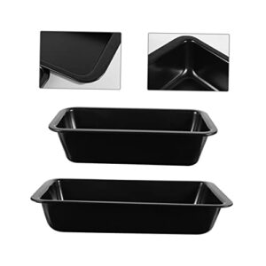 NOGRAX 2pcs Toast Box Bakeware Popsicles Molds French Bread Pan Aluminum Baking Pans Pan Bakeware Cupcake Baking Pan Loaf Bakeware Cake Pan Non-stick Bread Pan Kitchen Non-stick Bread Pan Baking Tray