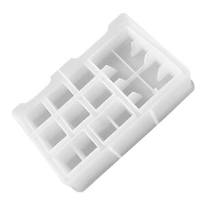 coheali storage box mold makeup organizer box tray mold resin tray mold handicraft diy silicone box epoxy silicone handicraft mold silicone diy molds sturdy diy mold silica gel white