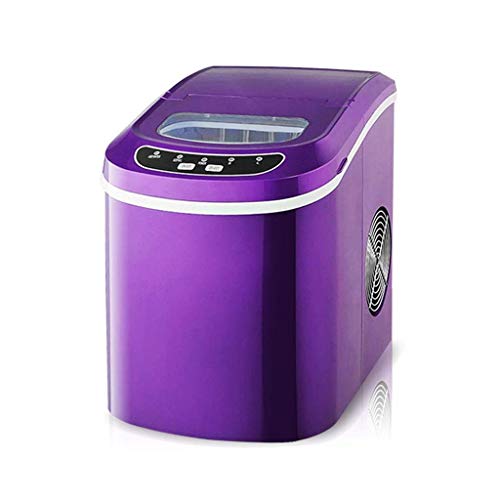 Portable Ice Maker Countertop-Ice Cube Maker Machine Make 33 Lbs (Purple)