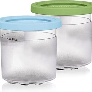 YHANNI Ice Cream Pints Cup, Kitchen Accessories, Safe & Leak-Proof Ice Cream Storage Containers with Lids for Ninja Cream Pints, Compatible with Ninja Ice Cream Makers (NC301/300/299)